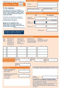 PAYE Form P60 for your employees – Derby Community Accountancy Service